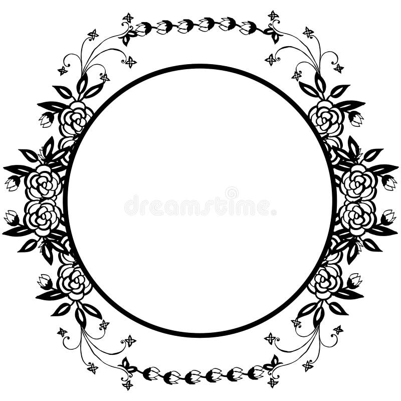 Decoration for Greeting Card, Pattern Art of Floral Frame Stock Vector ...