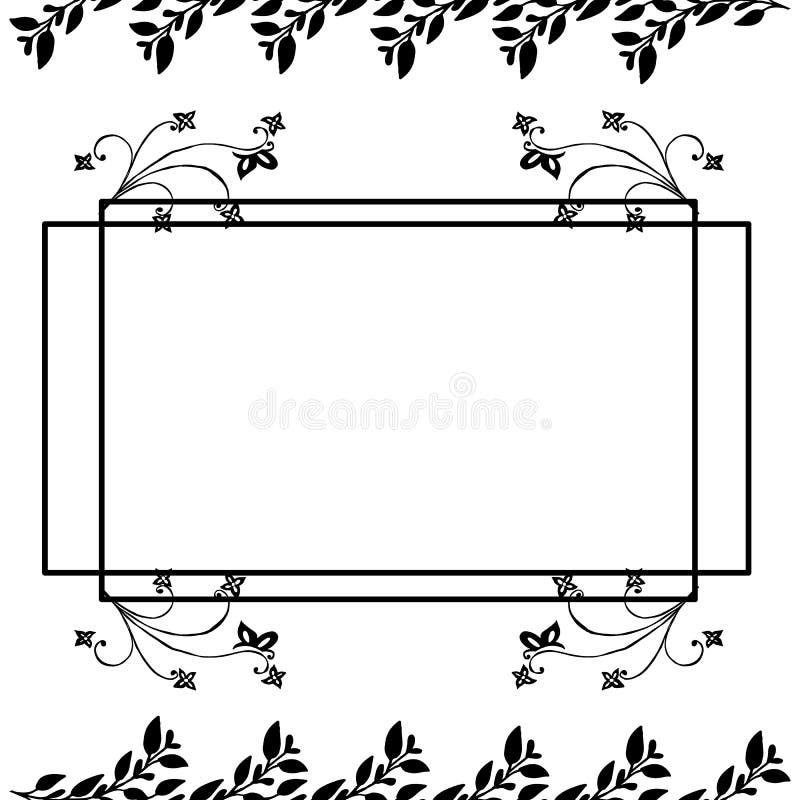 Decoration for Greeting Card, Pattern Art of Floral Frame. Vector Stock ...