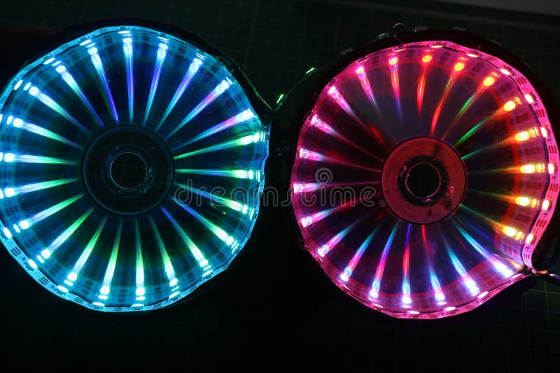 Decoration Idea from CD and LED Strip Which Produces Glowing Lights on ...