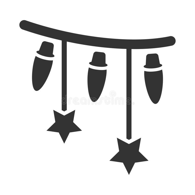 Decoration Lights Icon stock vector. Illustration of symbol - 262571429