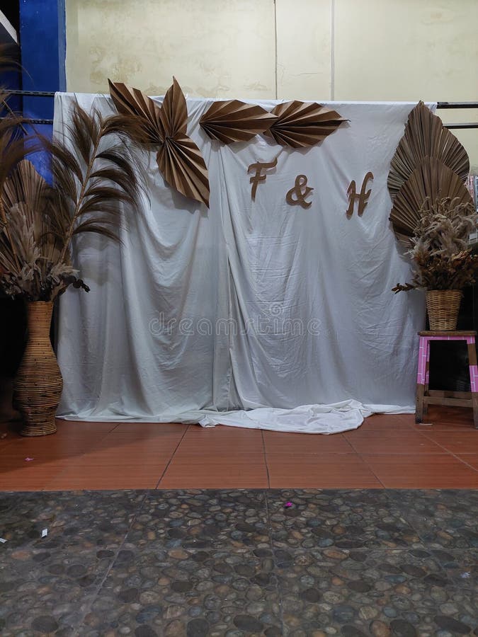 Decoration of Mariage Simple Event White Stock Image - Image of white ...