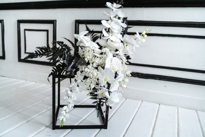 Decoration of Metal Frames with Artificial Colors Stock Photo - Image ...