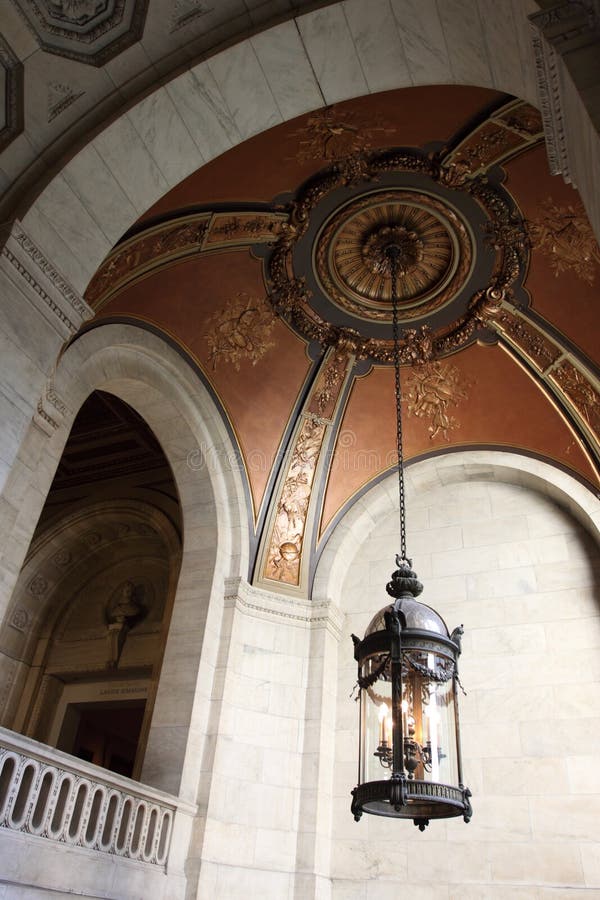 Decoration in New York City Main Library Stock Photo - Image of york ...