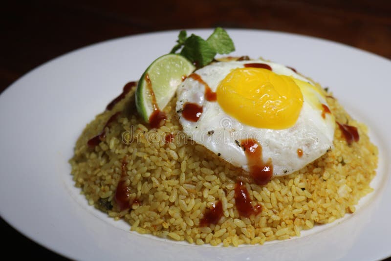 Decoration Nice Food of Rice Plate Stock Image - Image of basmati, dish ...