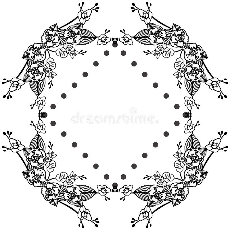 Decoration Pattern of Floral Frame, Beautiful, Cute, Unique, for ...