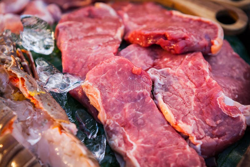 Raw Foods, Meat for Roasting Stock Photo - Image of canape, cuisine ...