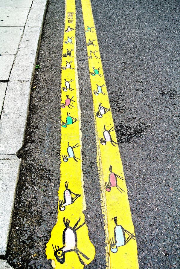 Decoration on road ground stock image. Image of street - 111739851