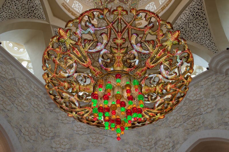 Interior of Al Mustafa Mosque, Sharm-el-Sheikh, Egypt Stock Image ...