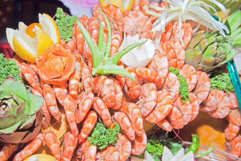 Decoration shrimp stock photo. Image of seafood, shrimp - 12842364