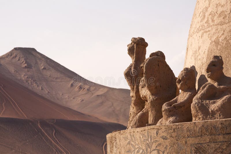 Decoration of the Temple in the Ancient City of Turpan Stock Photo ...