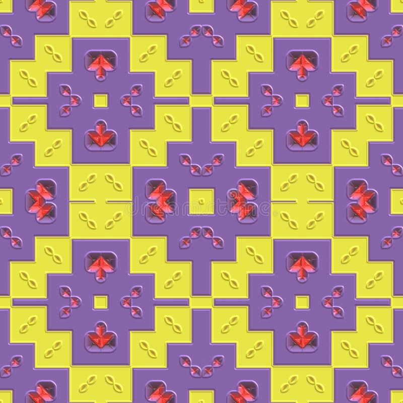 Decoration Tile Generated Seamless Texture Stock Illustration ...