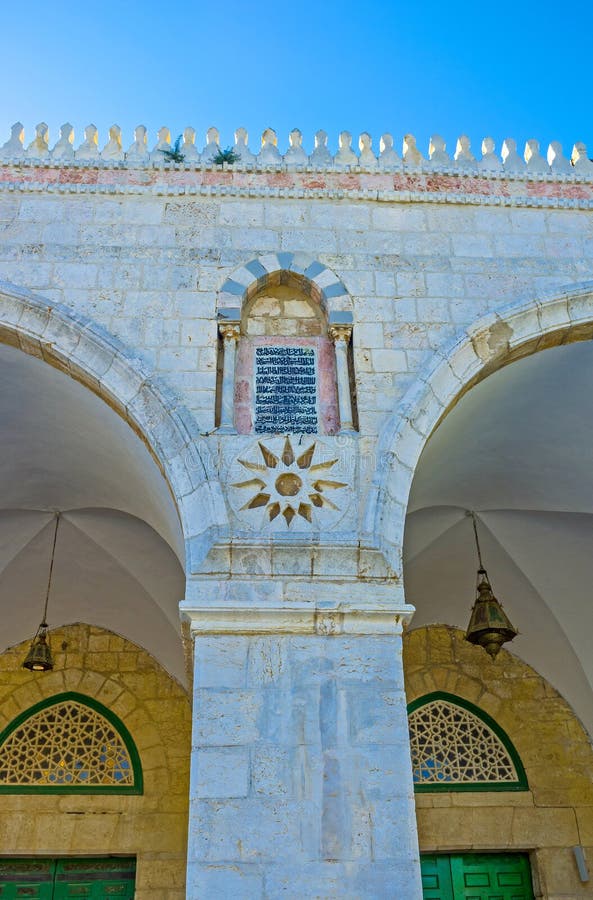 Decorations on Al-Aqsa S Facade Editorial Stock Image - Image of muslim ...