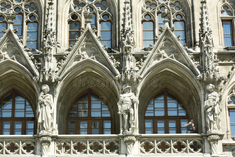 Decorations at Gothic Building Stock Photo - Image of biulding, craft ...