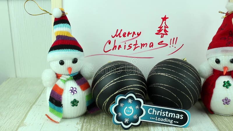 Christmas Loading Decoration Stock Footage - Video of snowflake ...