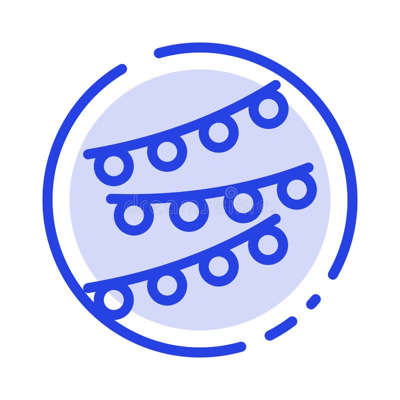 Decorations, Lights, Celebrations, Celebrate, Birthday Blue Dotted Line ...