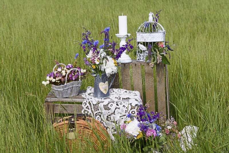 Decorations in Rustic Style. Stock Image - Image of green, nature: 72295801