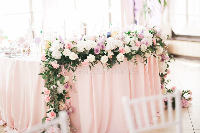 Decorations for the Wedding Ceremony. Beautiful Flowers Stock Image ...