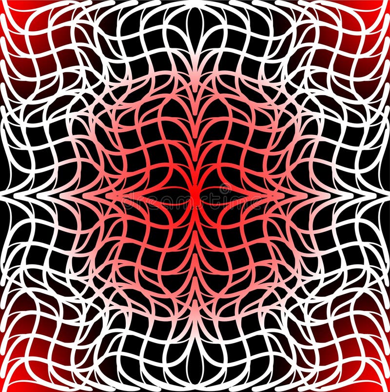 Decorative Abstract Background Tile with Curve Patterns Stock Vector ...