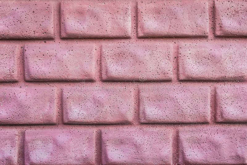 Decorative Abstract Brick Wall Texture, Red Blocks, Background, Closeup ...