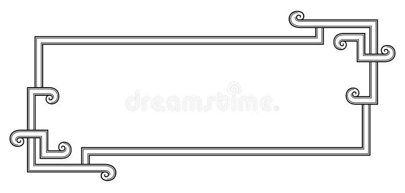 Decorative Abstract Frame. Vintage Border. Classic Design for ...