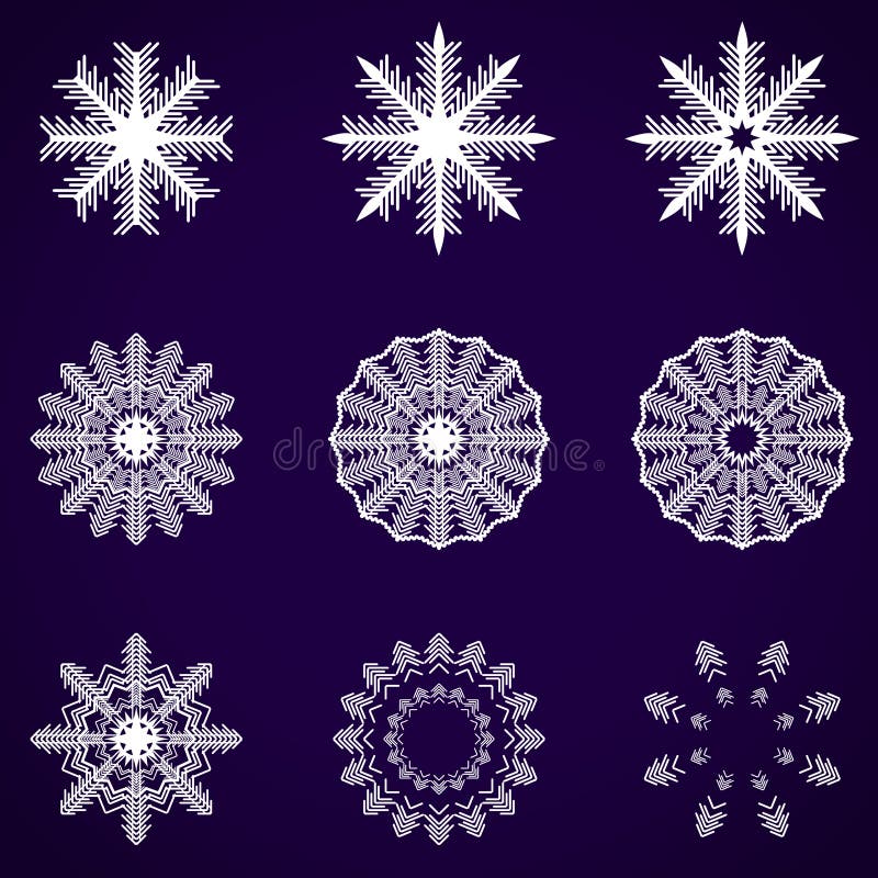 Decorative Abstract Snowflake. Vector Stock Vector - Illustration of ...