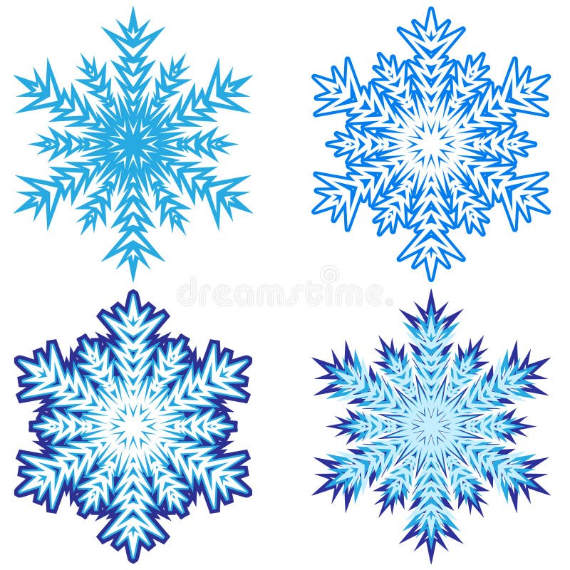 Decorative Abstract Snowflake. Stock Vector - Illustration of ornate ...