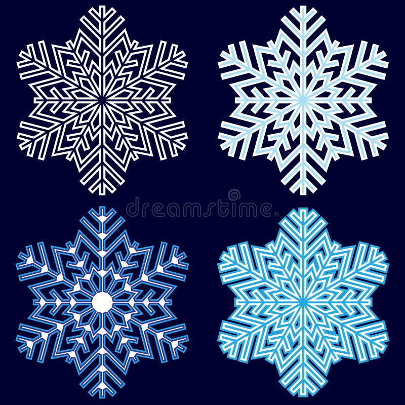 Decorative Abstract Snowflake. Stock Vector - Illustration of concepts ...