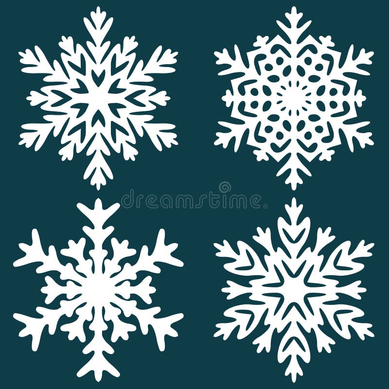 Decorative Abstract Snowflake. Stock Vector - Illustration of texture ...