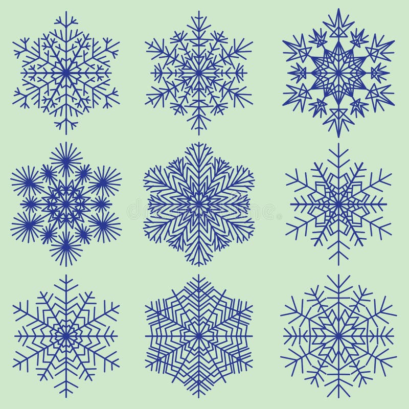 Decorative Abstract Snowflake. Stock Vector - Illustration of concepts ...