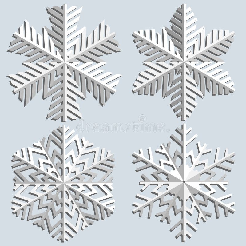 Decorative Abstract Snowflake. Stock Vector - Illustration of beautiful ...