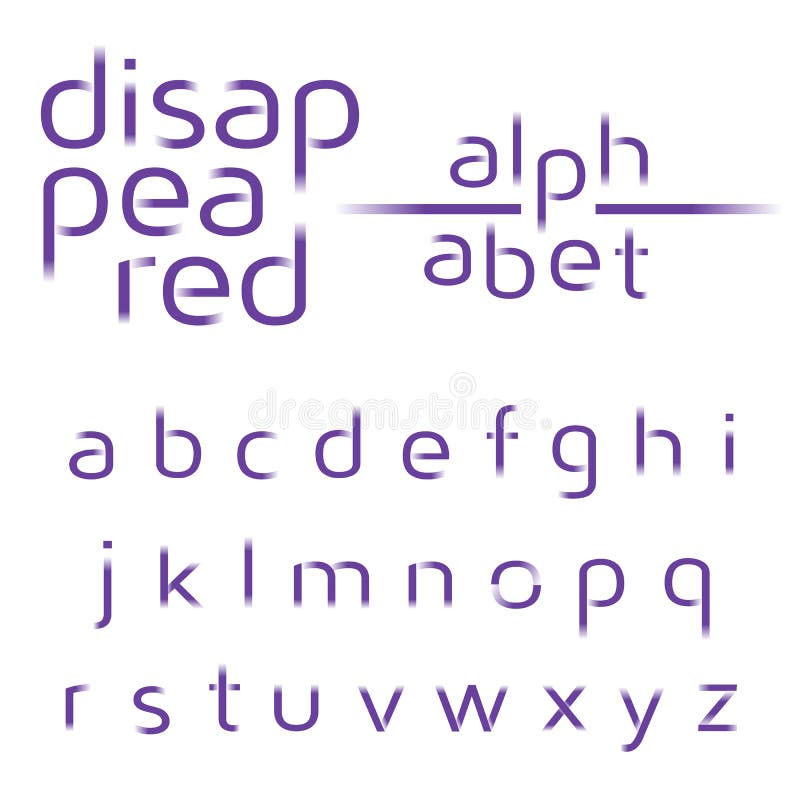 Decorative Alphabet, Rounded Stencil Sans Serif Style Letters. Vector ... Decorative Alphabet, Rounded Stencil Sans Serif Style Letters. Vector ...