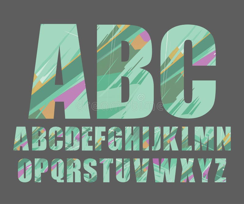 Decorative Alphabet Vector Font. Stock Vector - Illustration of graphic ...