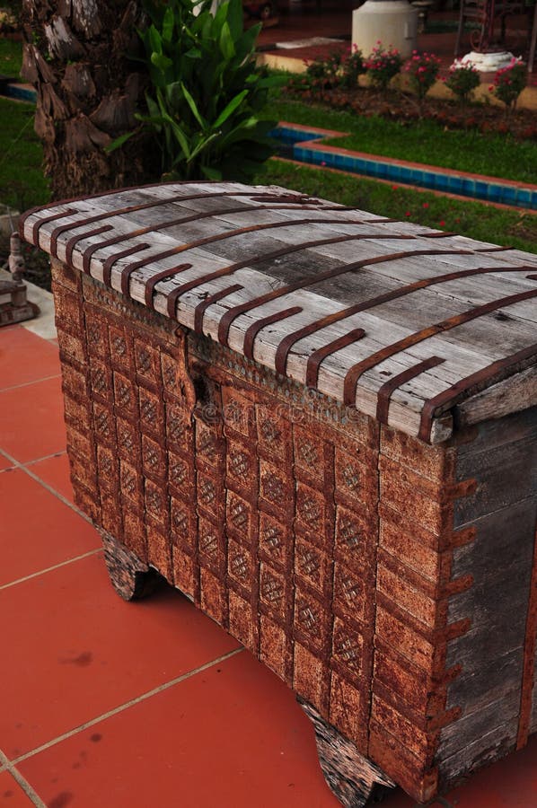 Decorative Ancient Treasure Crate Stock Image - Image of safe, treasure ...