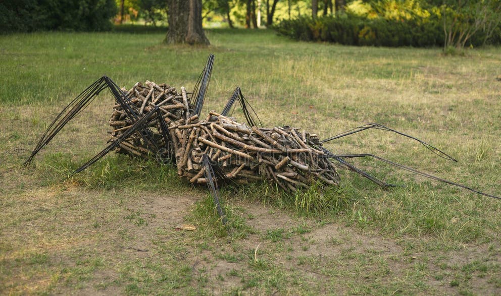 Decorative ant model stock photo. Image of branches - 284609132