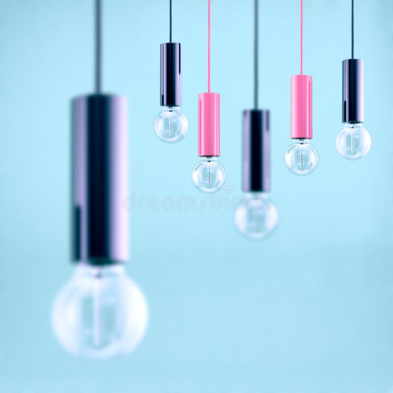 Decorative Antique Edison Style Filament Light Bulb on Light Blue ...