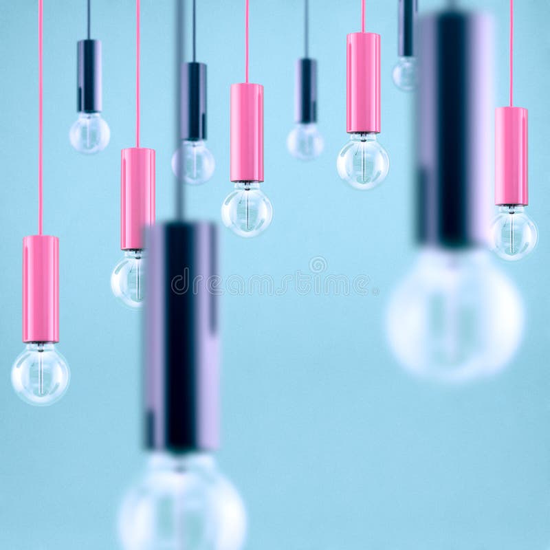 Decorative Antique Edison Style Filament Light Bulb on Light Blue ...