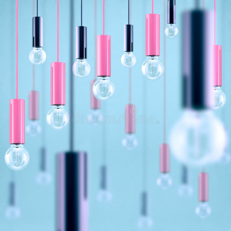 Decorative Antique Edison Style Filament Light Bulb on Light Blue ...