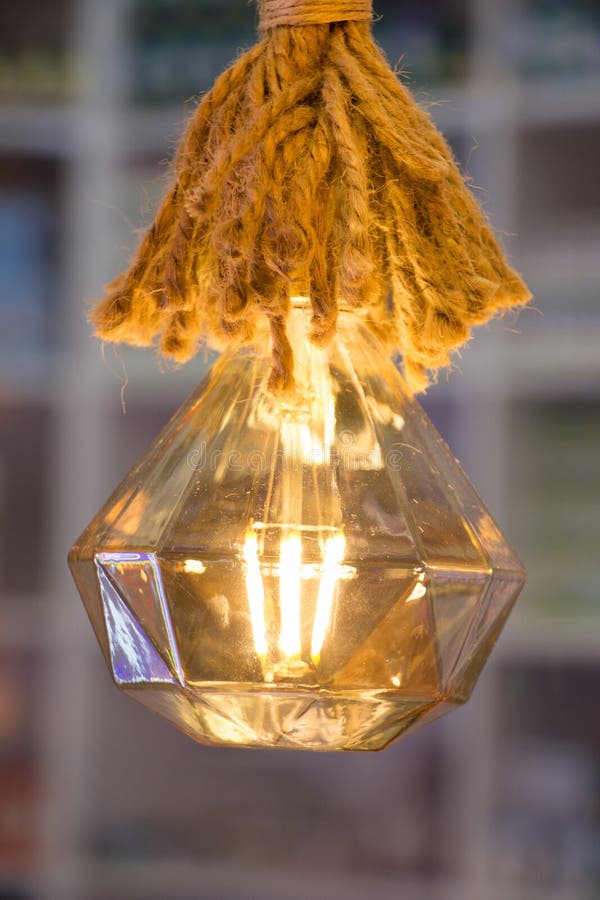 Decorative Antique Edison Style Filament Light Bulbs Stock Illustration ...