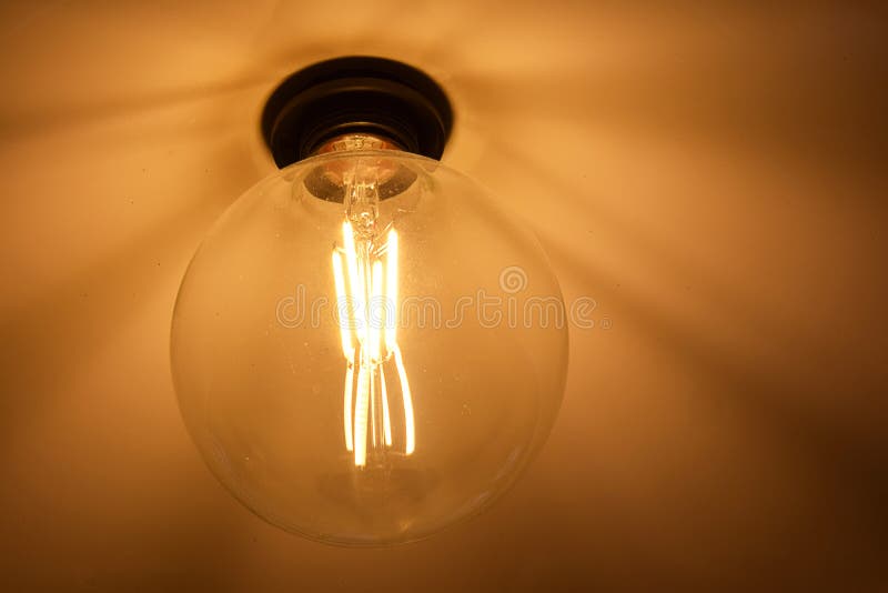 Decorative Antique Edison Style Led Light Stock Photo - Image of ...