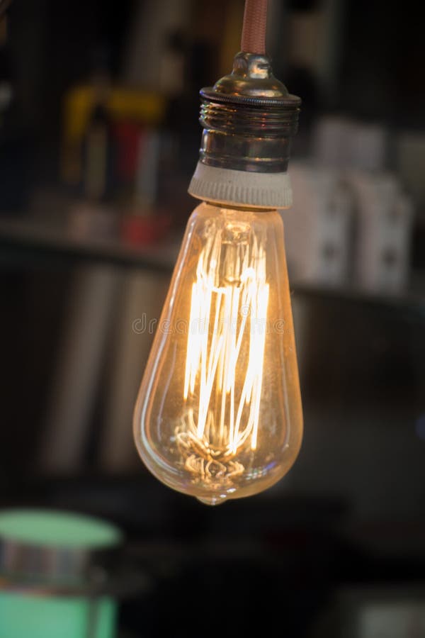 Decorative Antique Edison Style Light Bulbs Stock Image - Image of ...