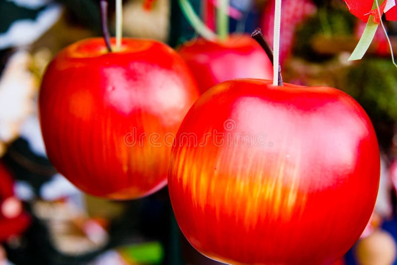 Decorative apples stock image. Image of beautiful, decoration - 1611971