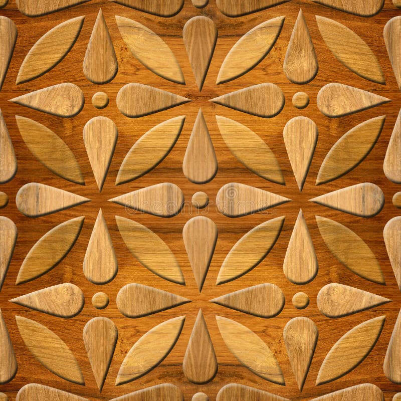 Decorative Arabic Pattern - Interior Design Wallpaper - Wooden Texture ...