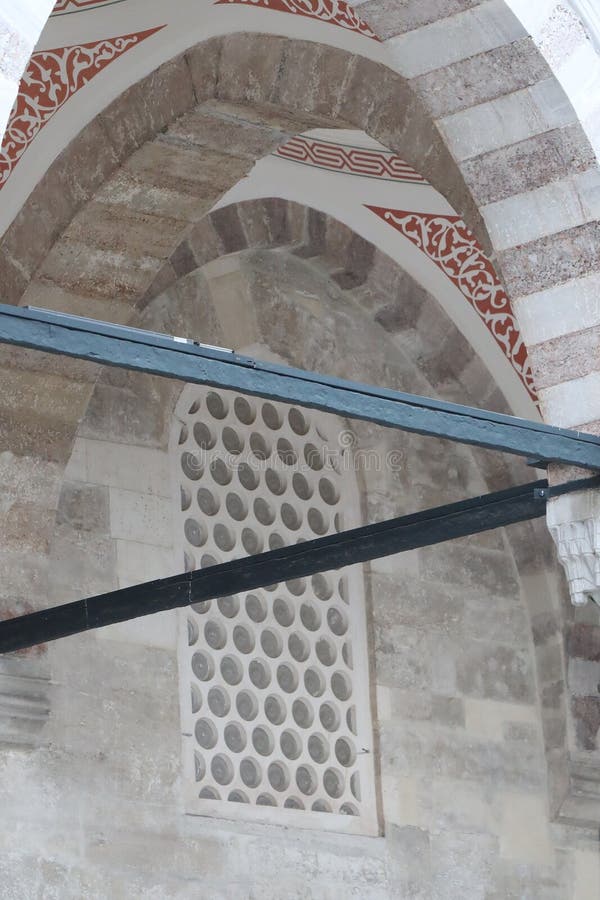 Decorative Arched Window with Intricate Patterns in Ottoman ...