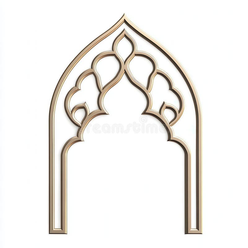 A Decorative Architectural Arch Design with Intricate Patterns Stock ...