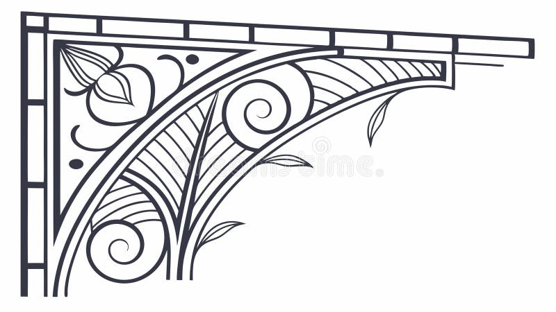 Decorative Architectural Corbel Bracket Design, Vector Design ...