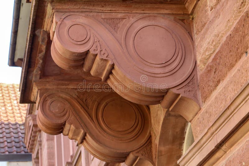 Decorative Architectural Element on a Building Stock Photo - Image of ...