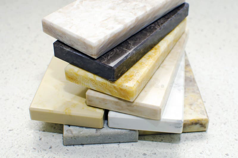 Decorative Artificial Stone in Samples. Finishing Material Stock Photo ...