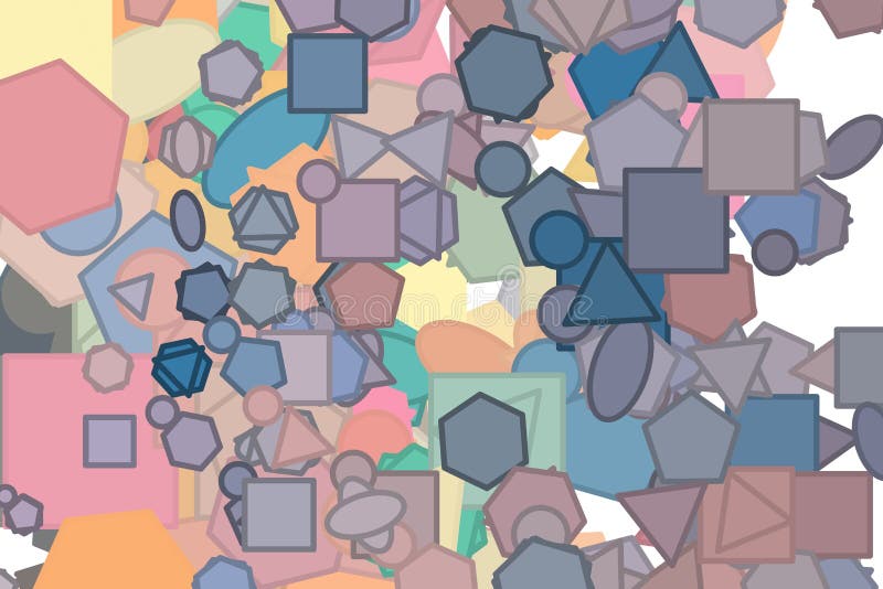 Decorative and Artistic Line or Shape Illustrations. Style, Surface ...