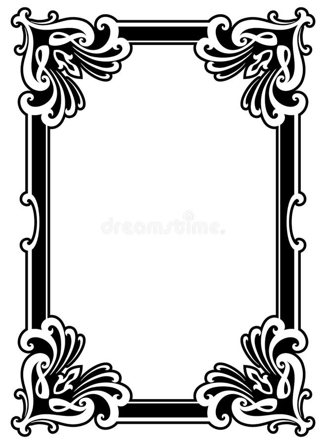 Decorative Award Frame. Design Element Stock Vector - Illustration of ...