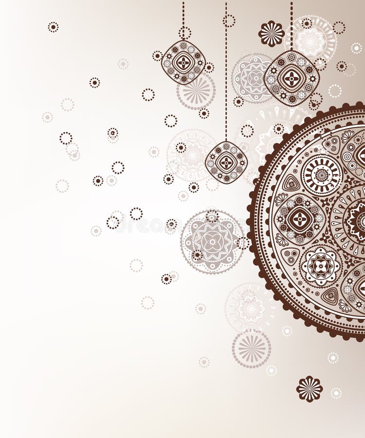 Decorative background stock vector. Illustration of snowflake - 22462799